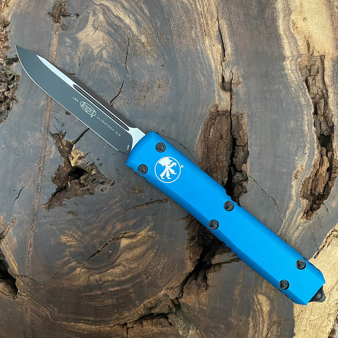 Microtech Ultratech S/E Blue Black Standard 121-1BL | American Edge Knives