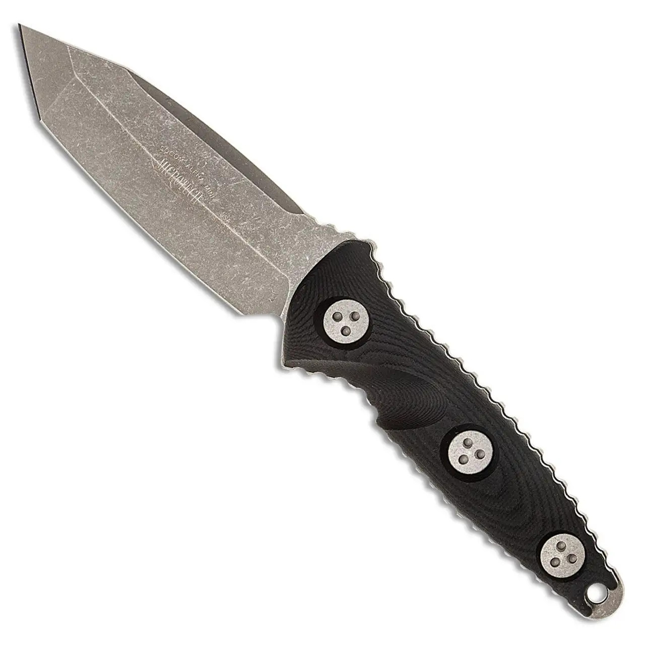 Microtech Socom Alpha Mini T/E Black Handle Apocalyptic Standard Blade ...
