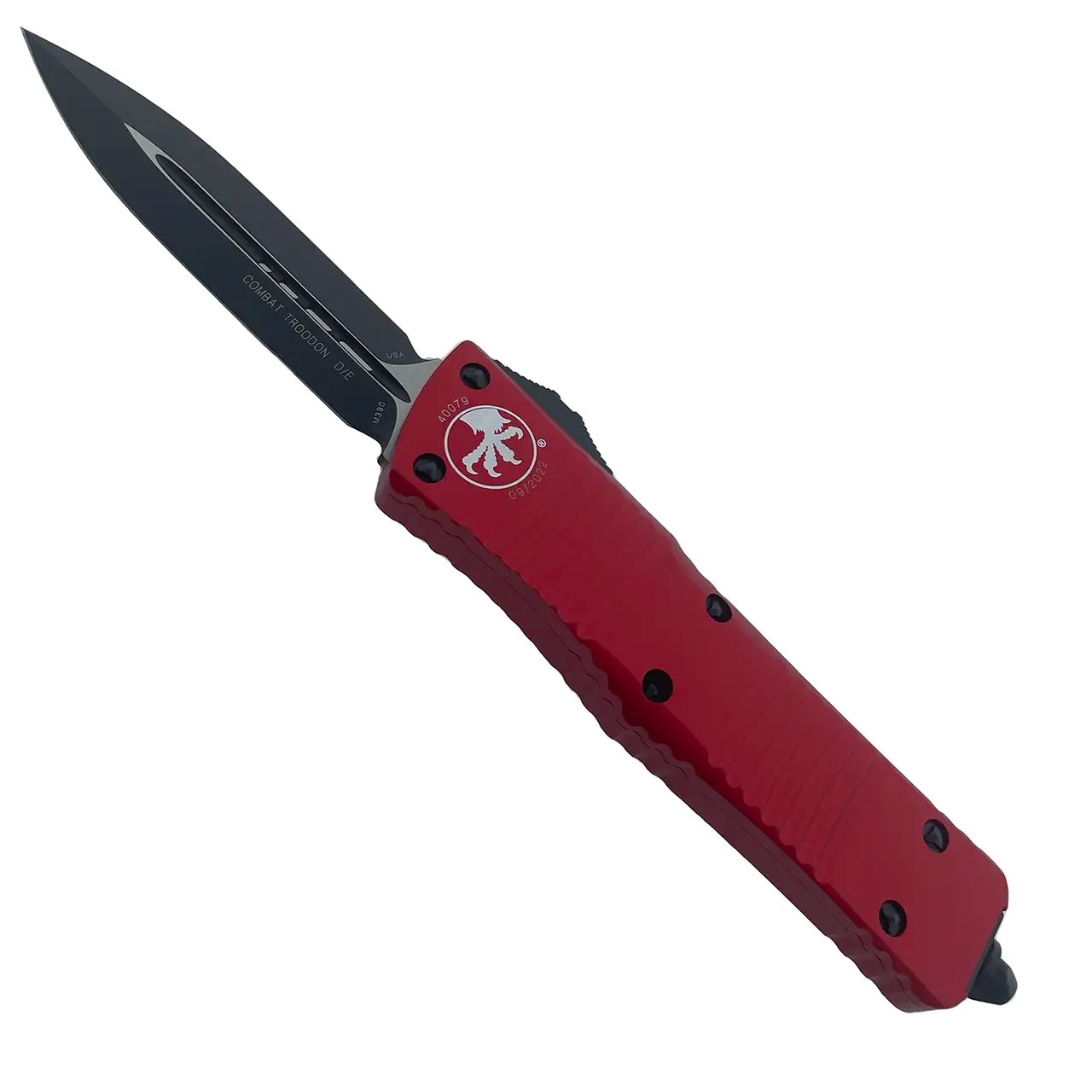 Microtech Combat Troodon D/E Red Handle Black Standard Blade 142-1RD ...
