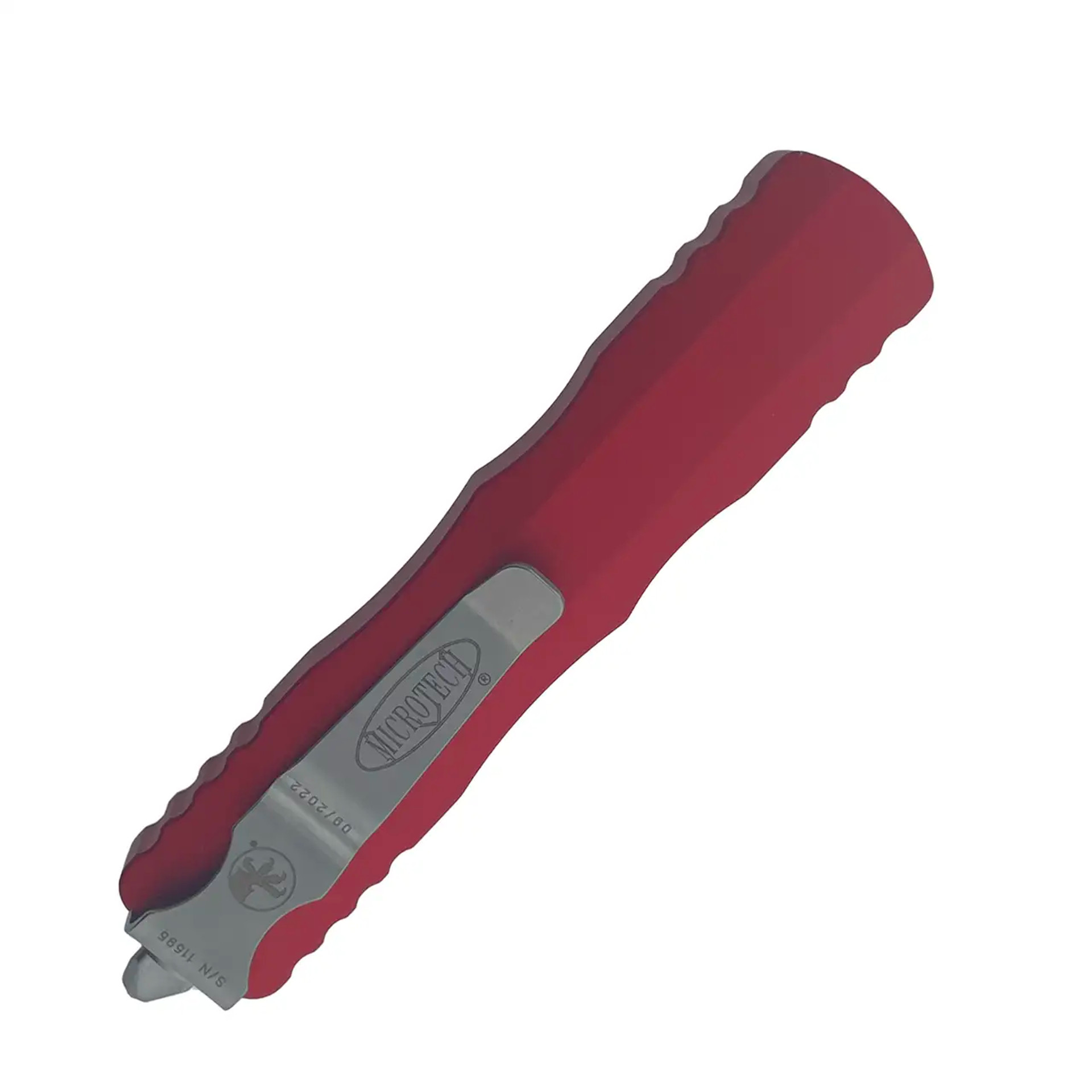Microtech Dirac De Red Stonewash Standard 225 10rd American Edge Knives