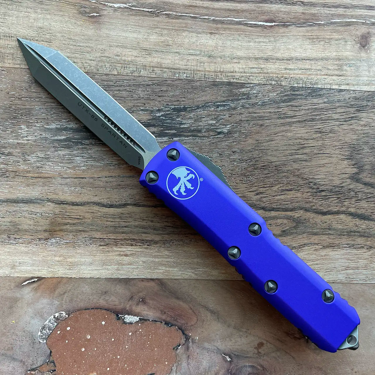 Microtech UTX-85 Spartan Purple Bronze Apocalyptic Standard 230-13APPU ...