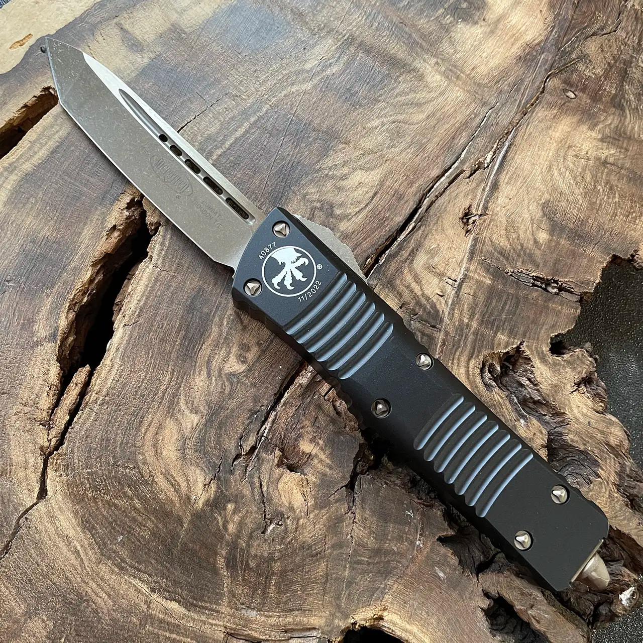 Microtech Combat Troodon T/E Black Bronze Apocalyptic Standard 144-13AP ...