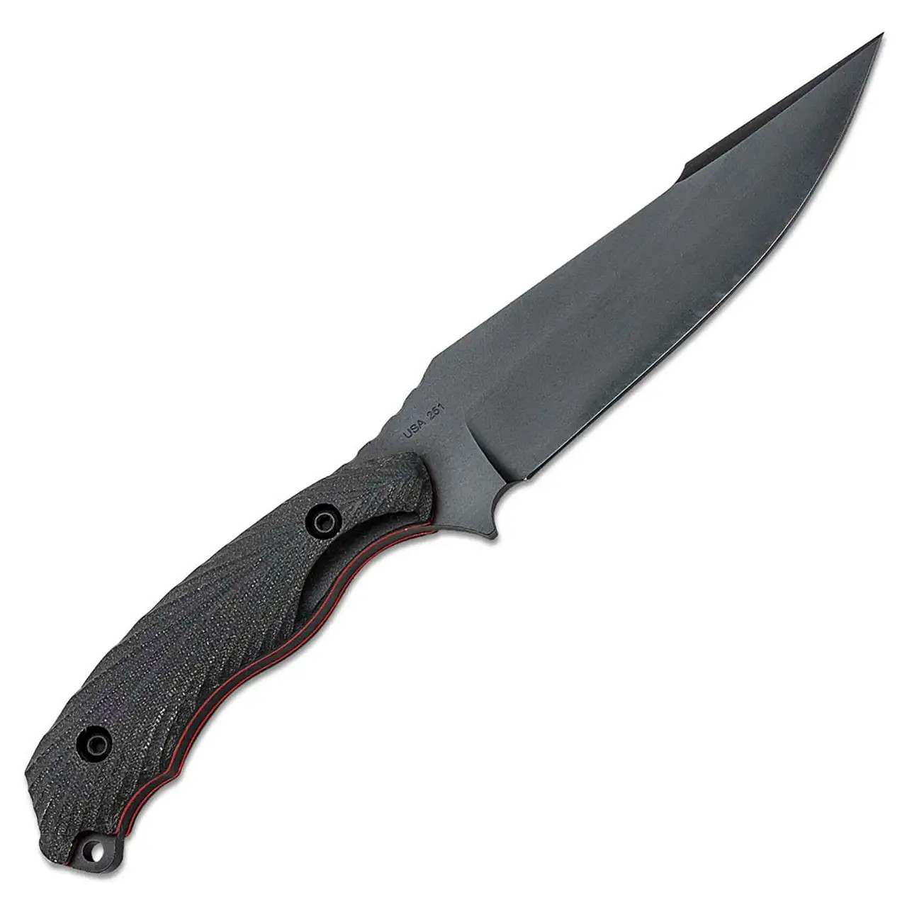 Toor Knives Raven Fixed Blade Shadow Black G-10 Handle Black Blade ...