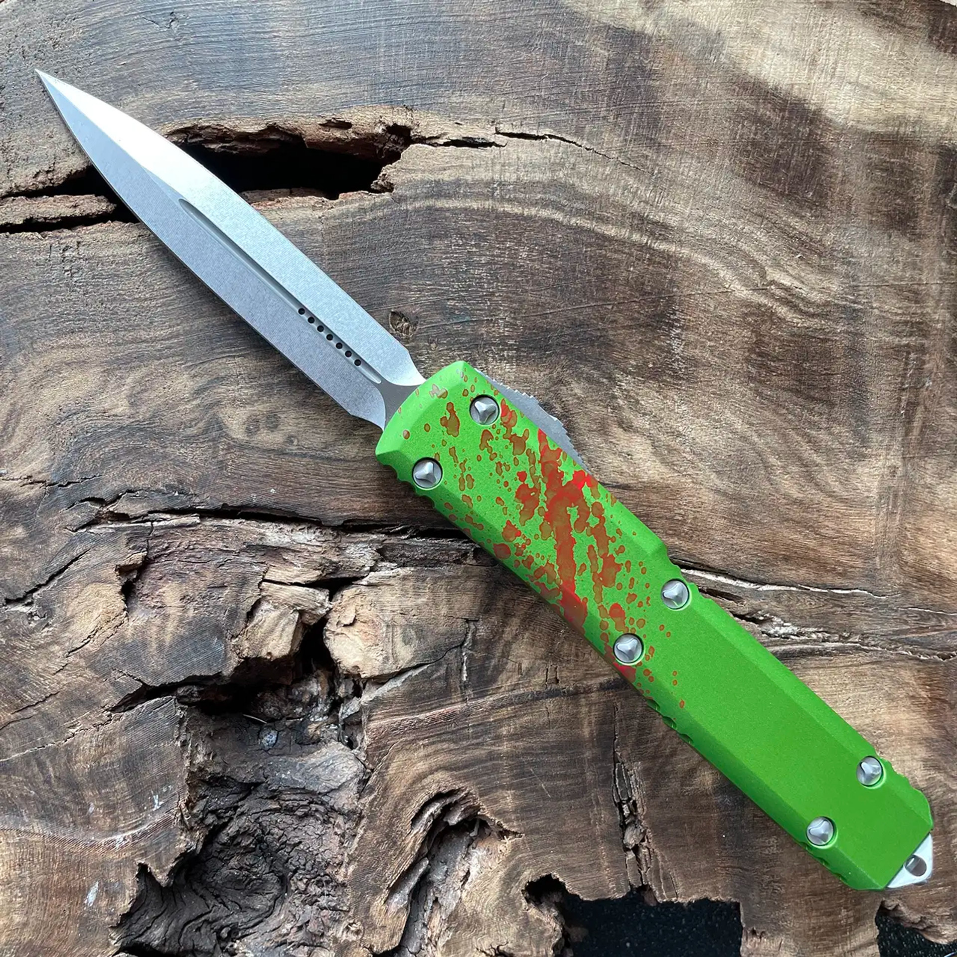 Microtech Ultratech De Zombietech Stonewash Standard 122 10z