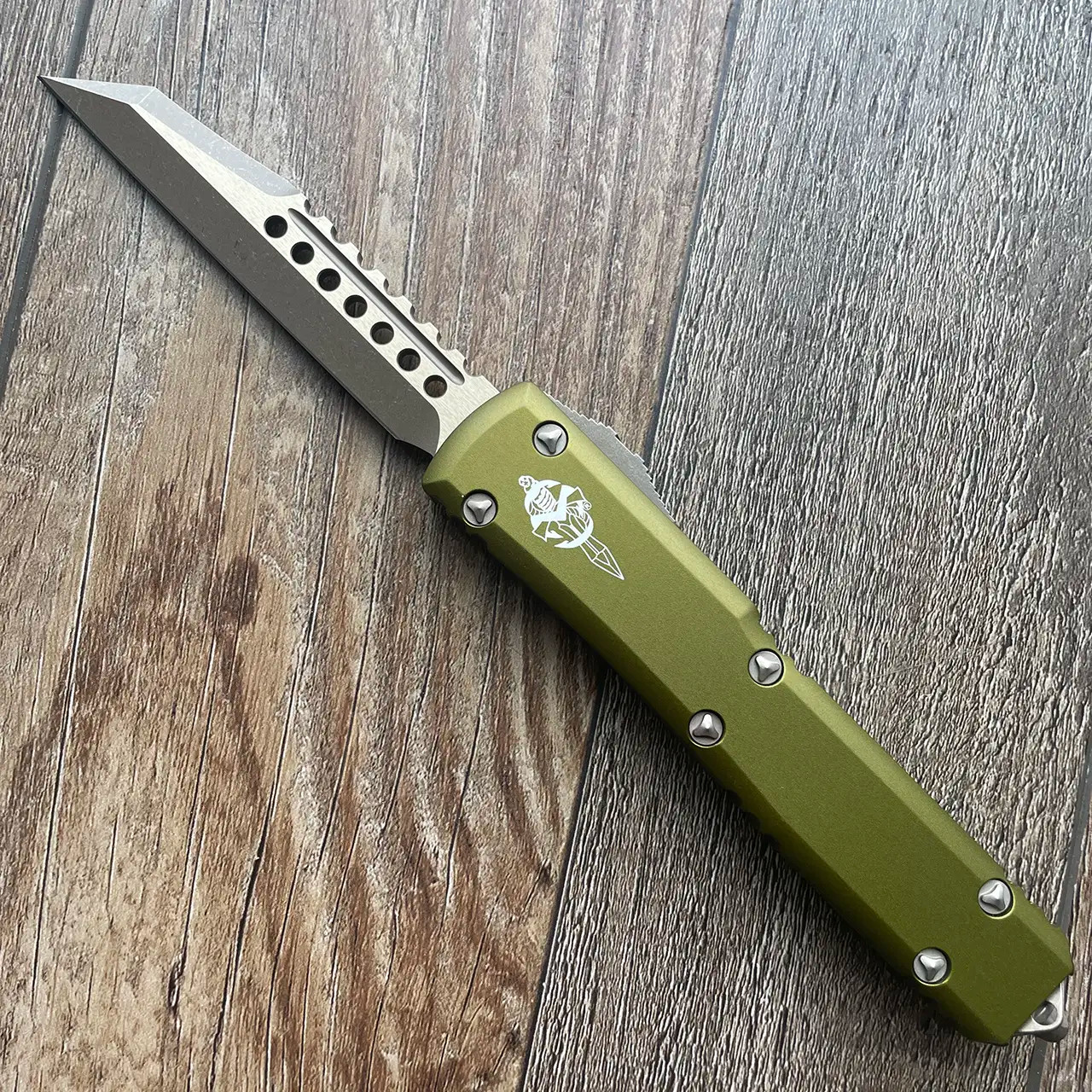 Microtech Ultratech Warhound OD Green Bronze Apocalyptic Standard ...