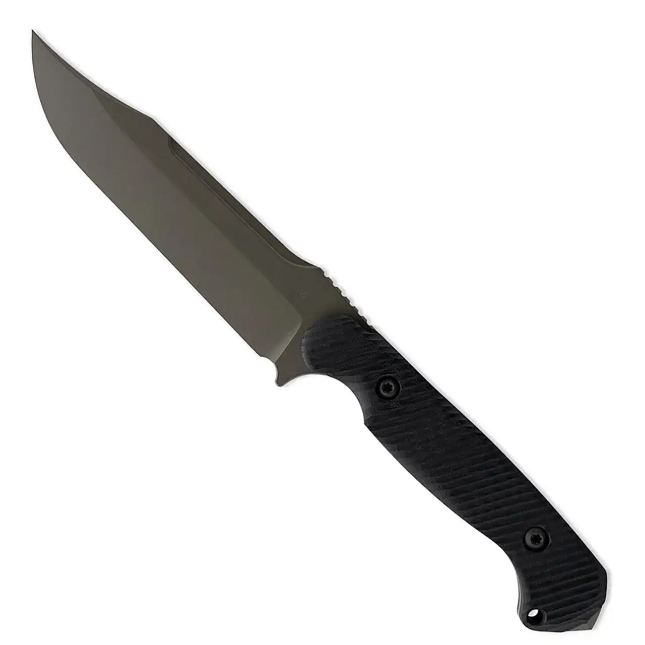 Toor Knives Valor Fixed Blade Black G10 Handle Woodland Green Blade ...