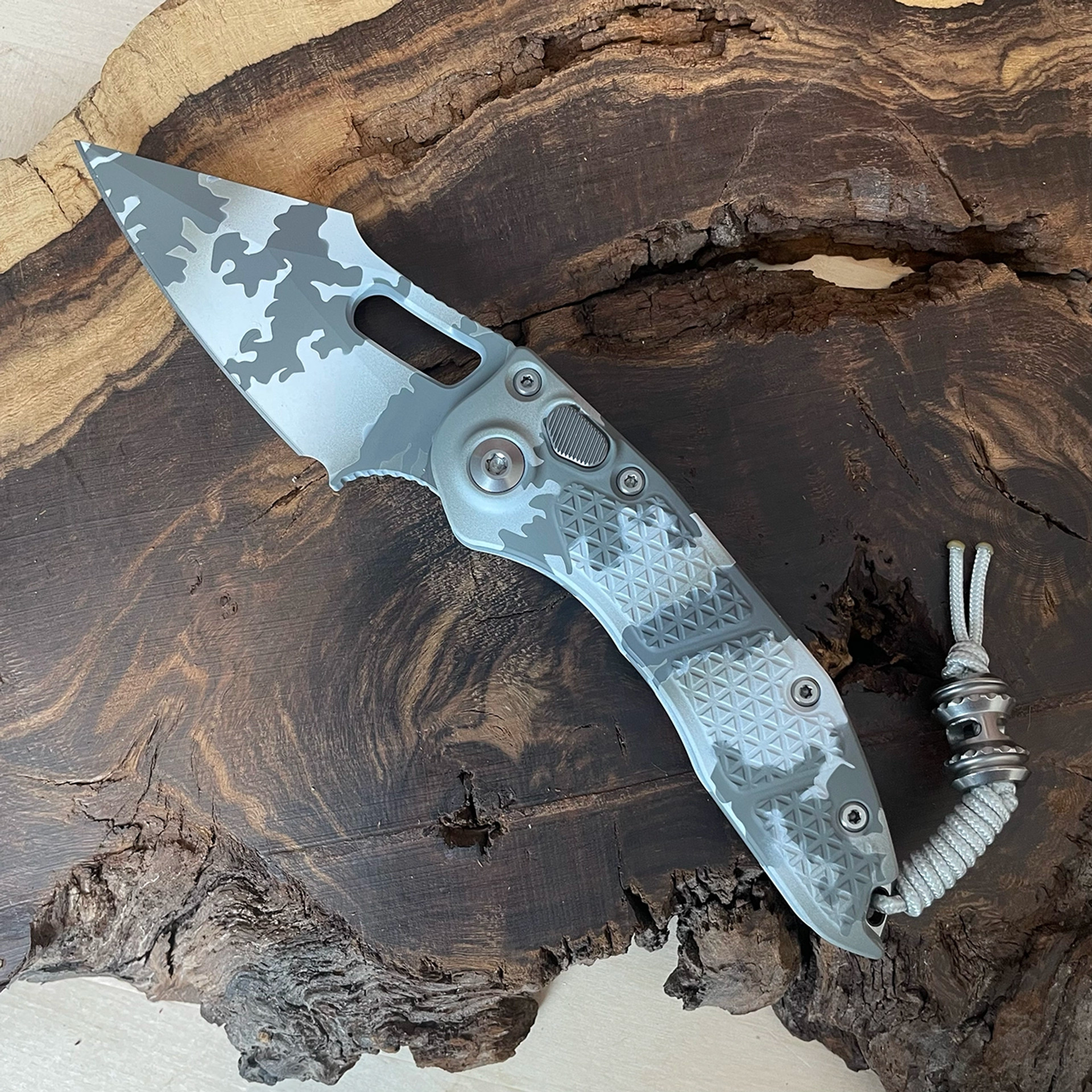 Microtech Borka Stitch Auto Se Arctic Camo Standard Signature Series