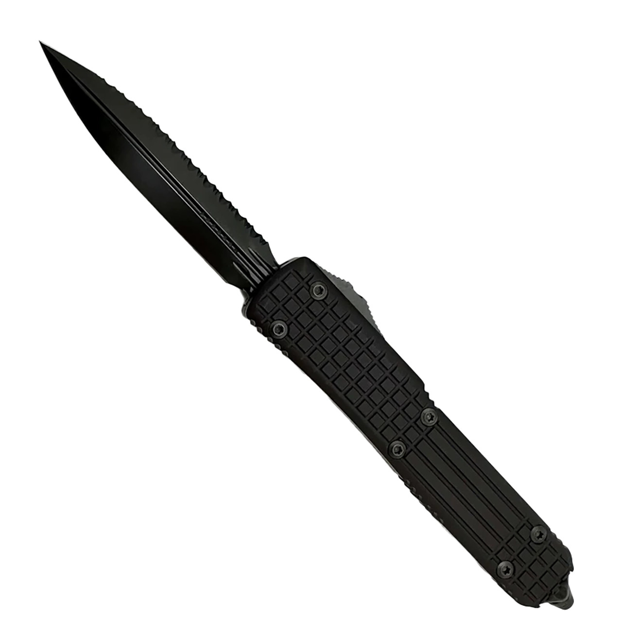 Microtech Ultratech D/E Delta Frag Fluted DLC Full Serrated DLC ...