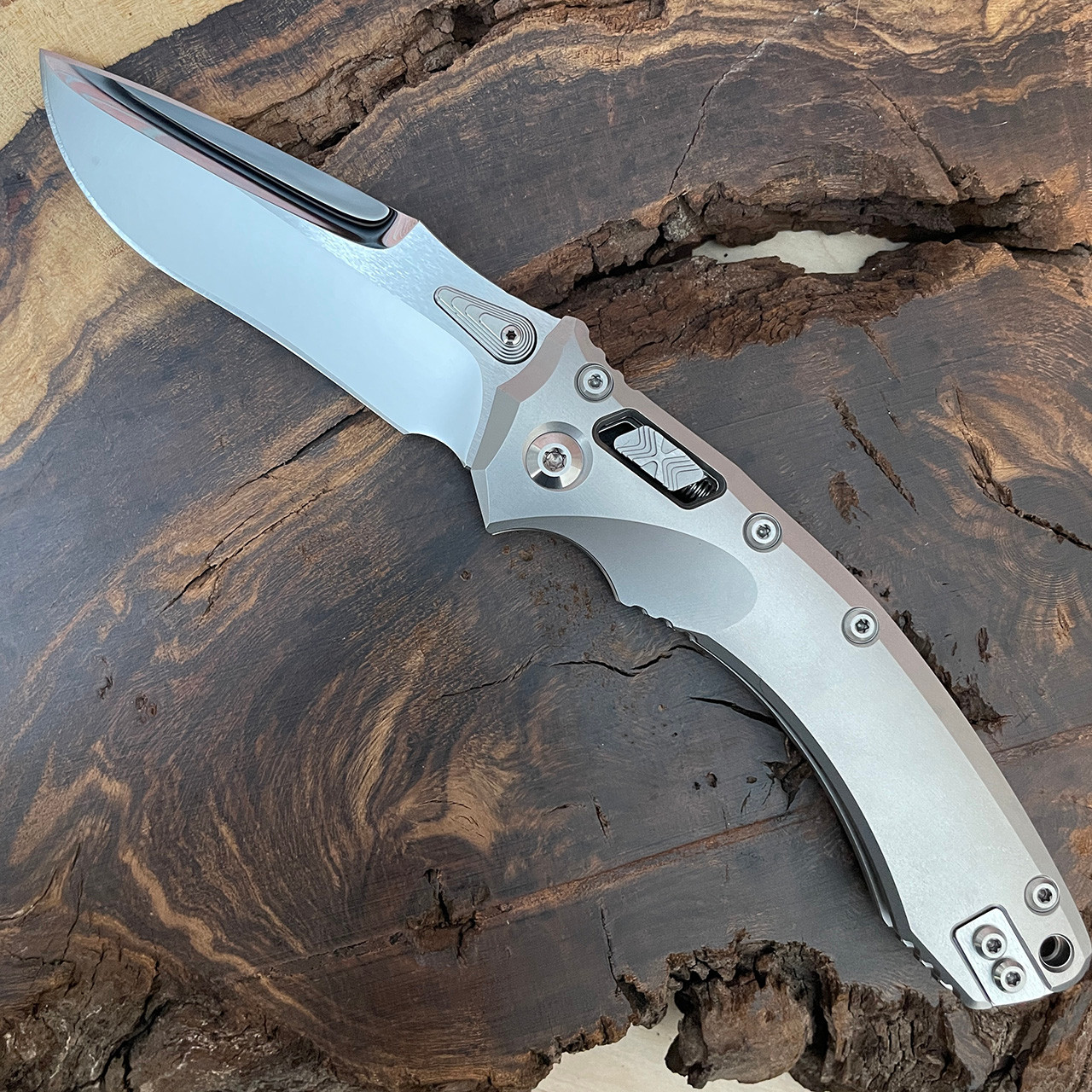 Marfione Customs Amphibian RAM-LOK Double Vapor Blast Titanium Mirror ...