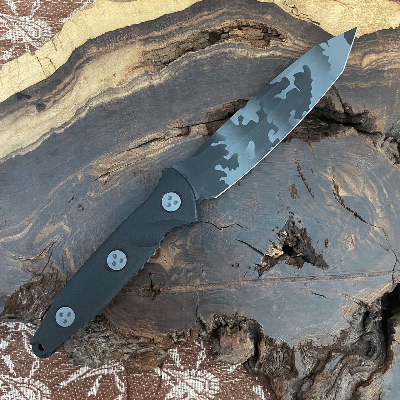 Microtech Socom Alpha T/E Urban Camo Standard Signature Series 114-1UCS ...