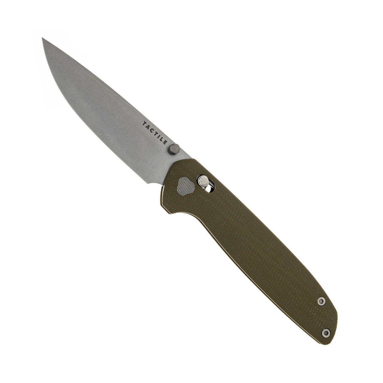 Tactile Knife Co. Maverick Crossbar Lock Green G10 Handle Stonewash ...