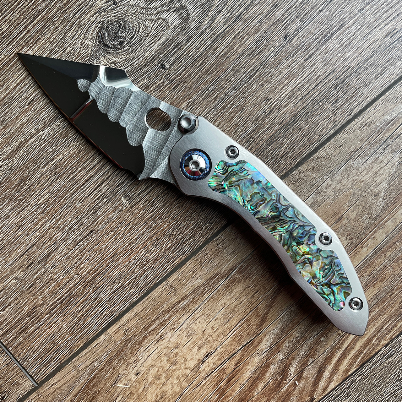 Marfione Custom Borka Stitch Auto Carbon Fiber Handle Diamondwash Two ...