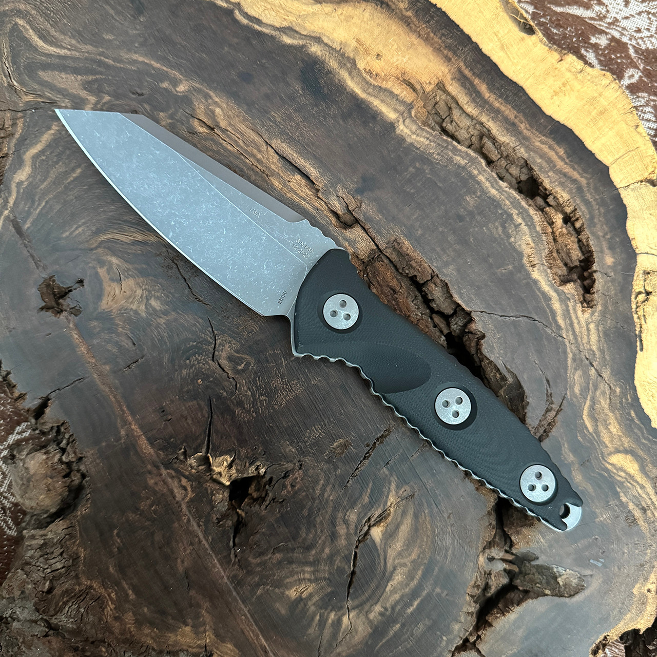 Microtech Socom Alpha Mini Warcom Black Apocalyptic Standard 93M-10AP ...