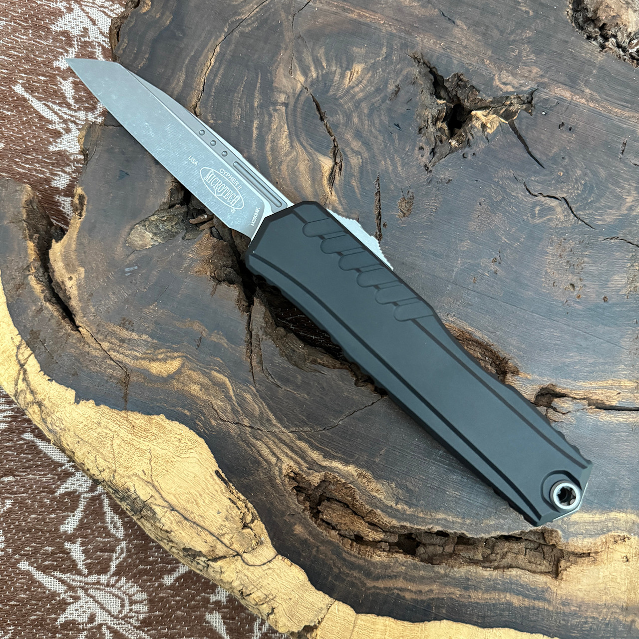 Microtech Cypher II S/E Black Apocalyptic Standard 1241-10AP | American ...