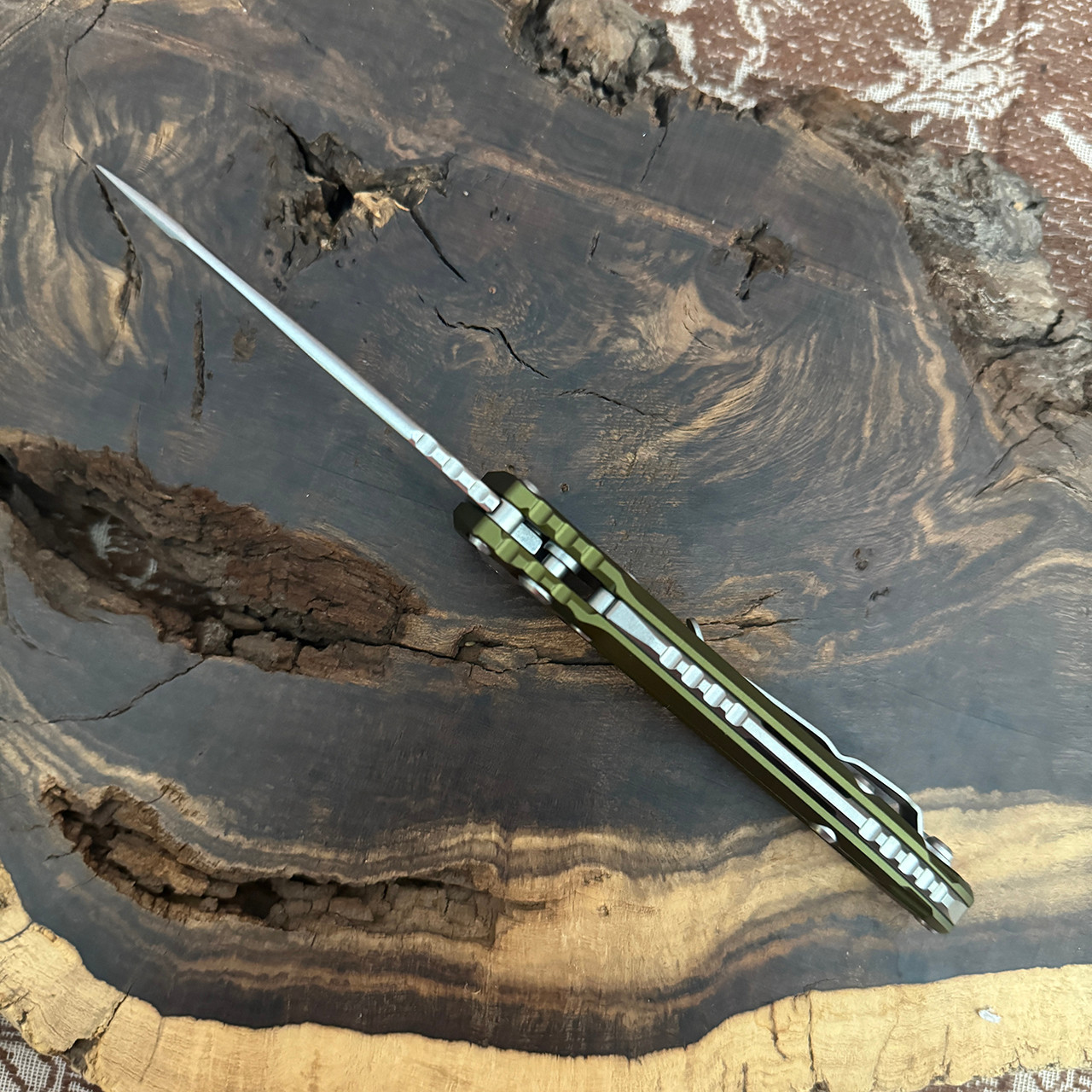 Microtech LUDT T/E Gen III OD Green Stonewash Standard 1136-10OD ...