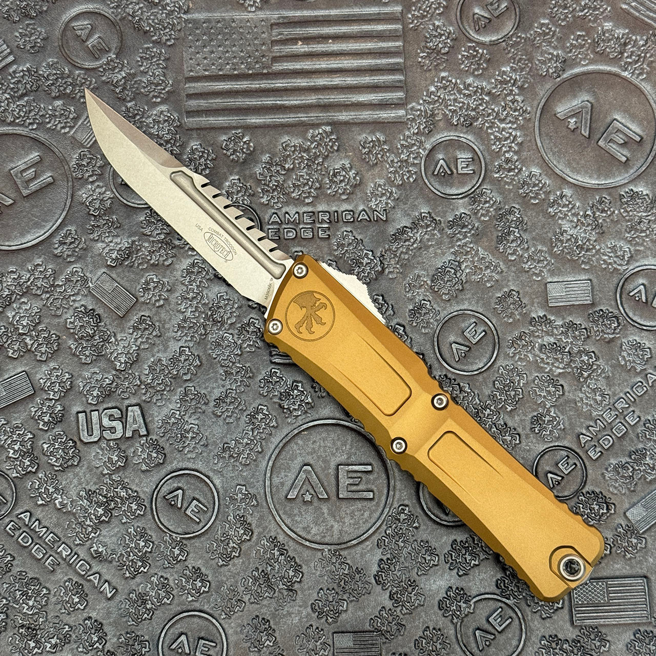Microtech Combat Troodon Interceptor Gen III Tan Stonewash Standard ...