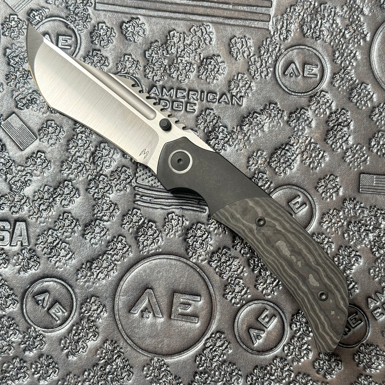 Merriken Knives Mini Ultimatum Bolster Lock Black PVD Titanium Handle w ...