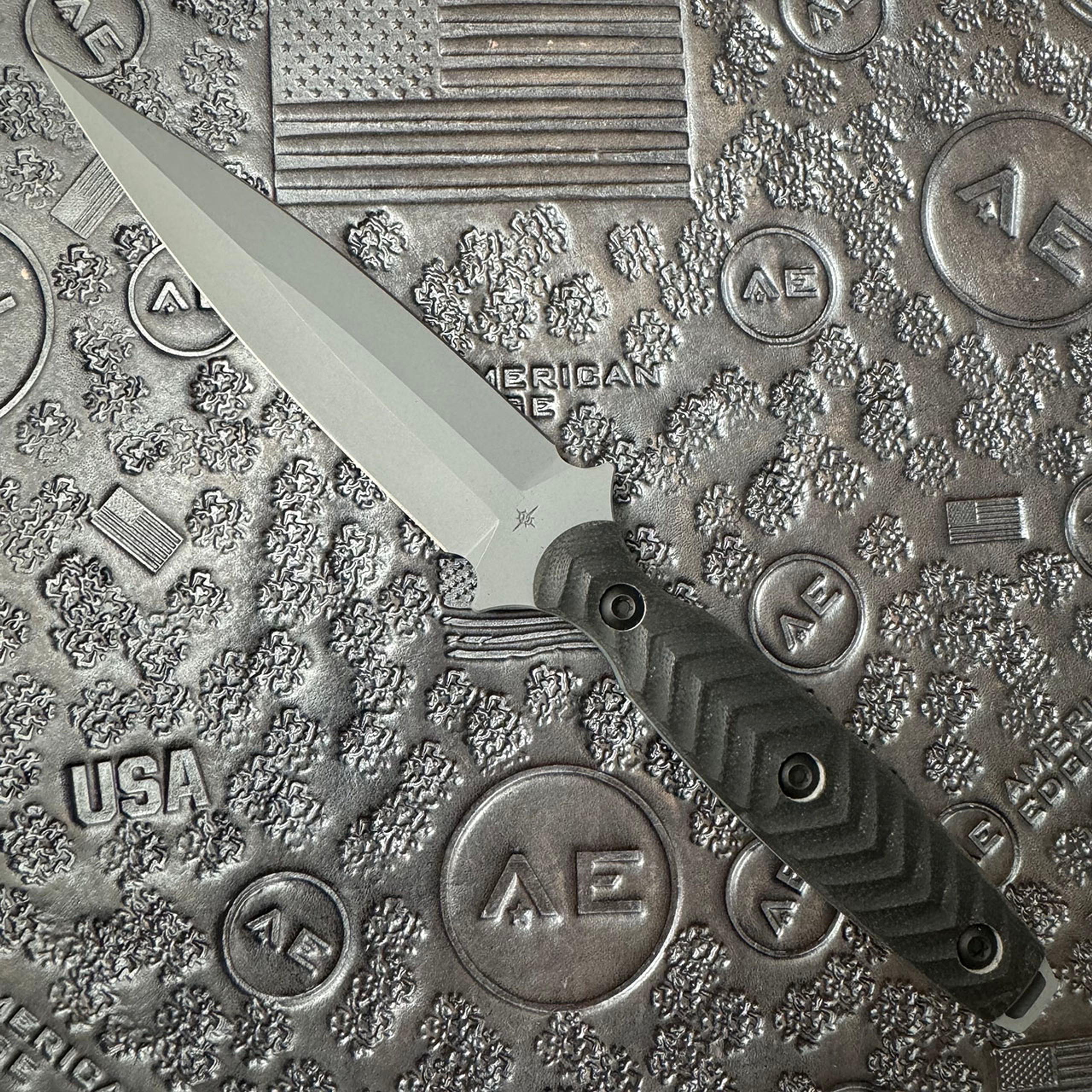 Toor Knives Specter Dagger Fixed Blade Black G10 Handle Phantom Gray KG ...