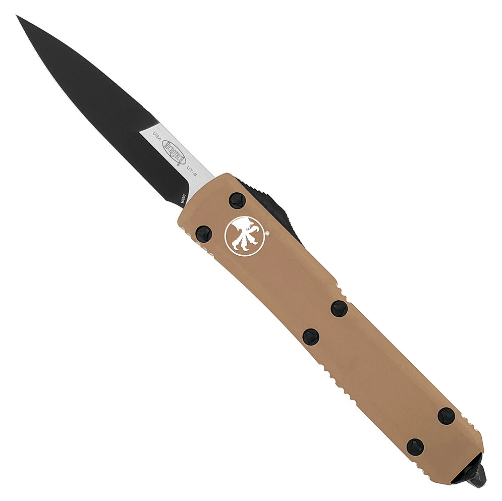 Microtech Ultratech Bayonet Contoured Tan Black Standard 120-1TA ...
