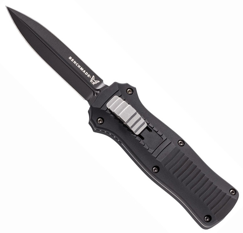 Benchmade Shootout OTF Auto Tanto Black CF Elite Handle FDE Blade ...