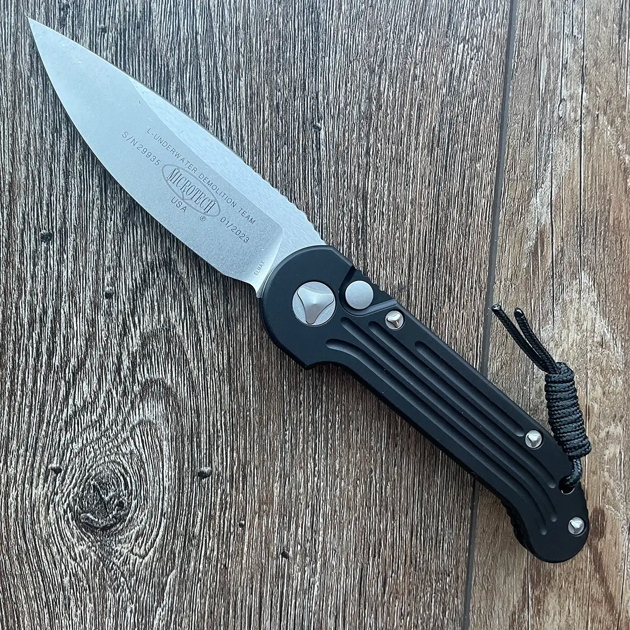 Microtech LUDT Black Stonewash Standard w/ Tri-Wing Hardware 135-10-TW ...