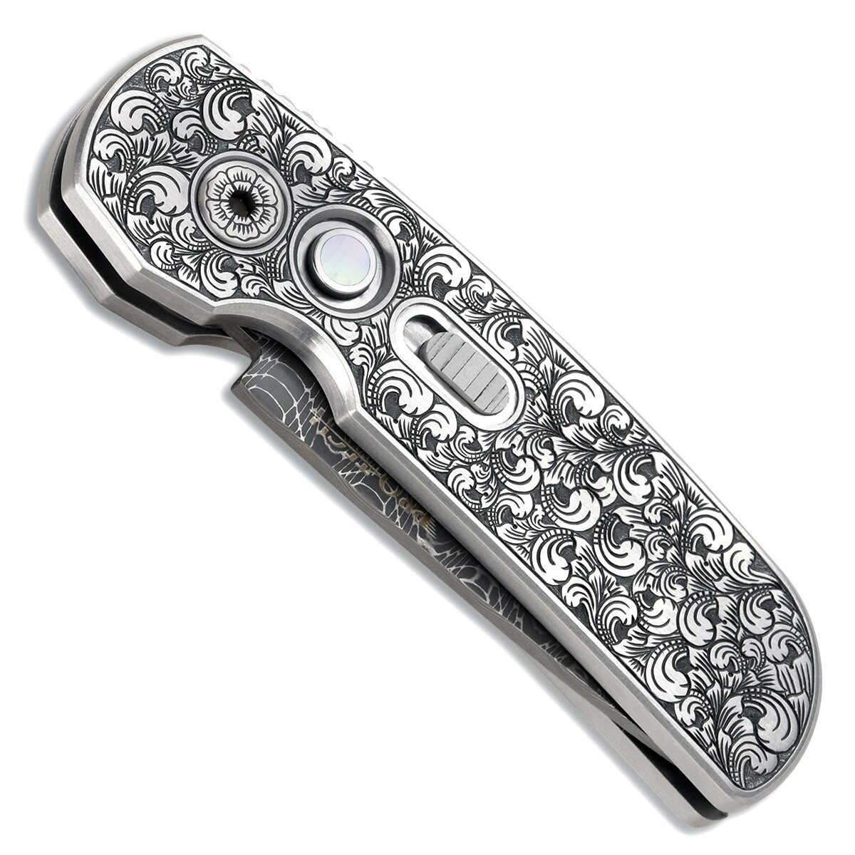Pro-Tech Calmigo Auto Ultimate Custom Bruce Shaw Engraved Stainless ...