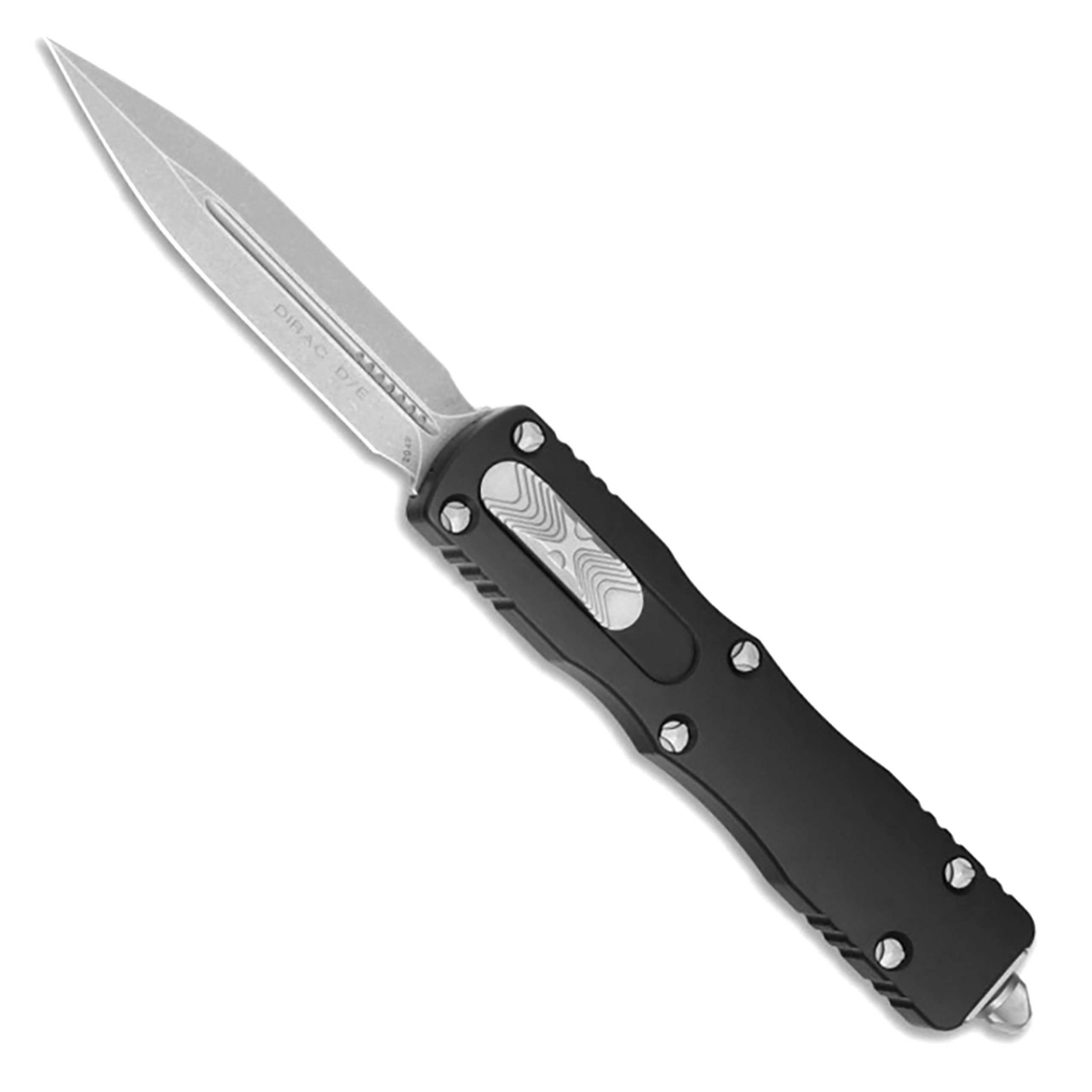 Microtech Dirac De Black Stonewash Standard 225 10 American Edge Knives