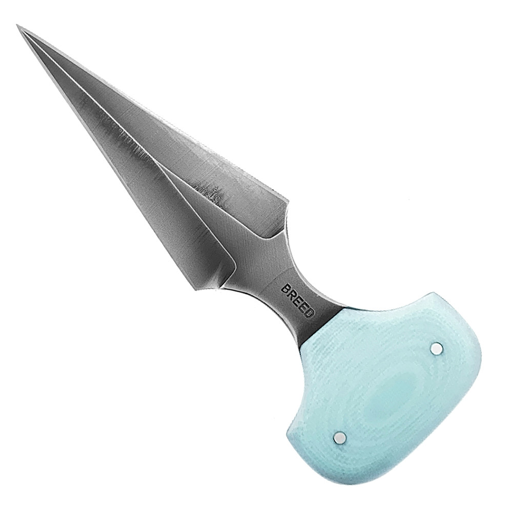 Kim Breed Custom Push Dagger Tiffany Blue G-10 Handle Nitro V Blade ...