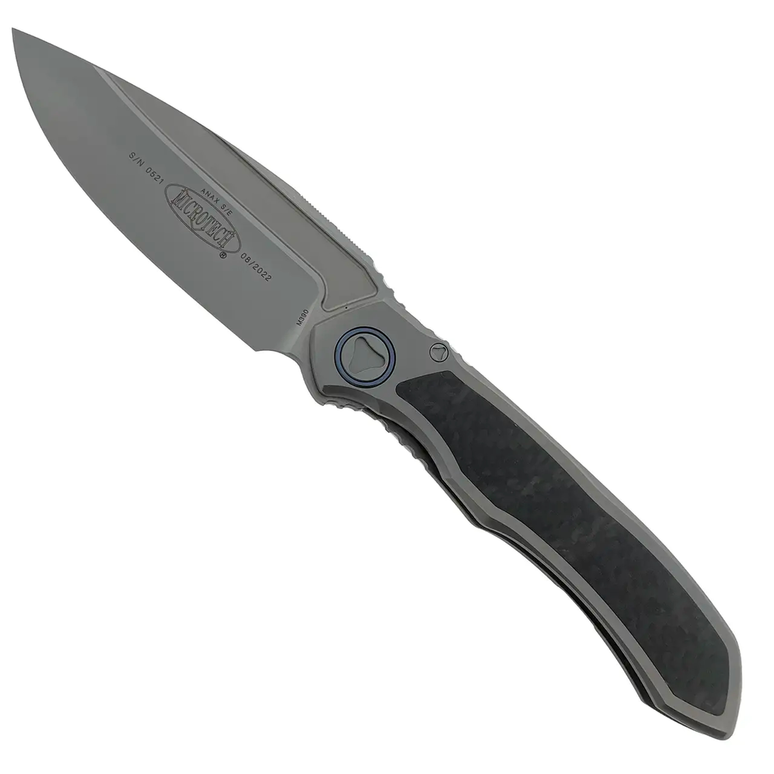 Microtech Anax Integral Frame Lock Titanium Handle W Carbon Fiber