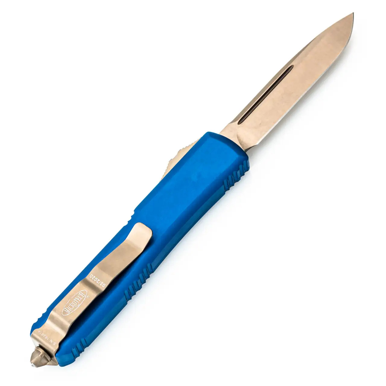 Microtech Ultratech S/E Blue Bronzed Standard 121-13BL | American Edge Knives