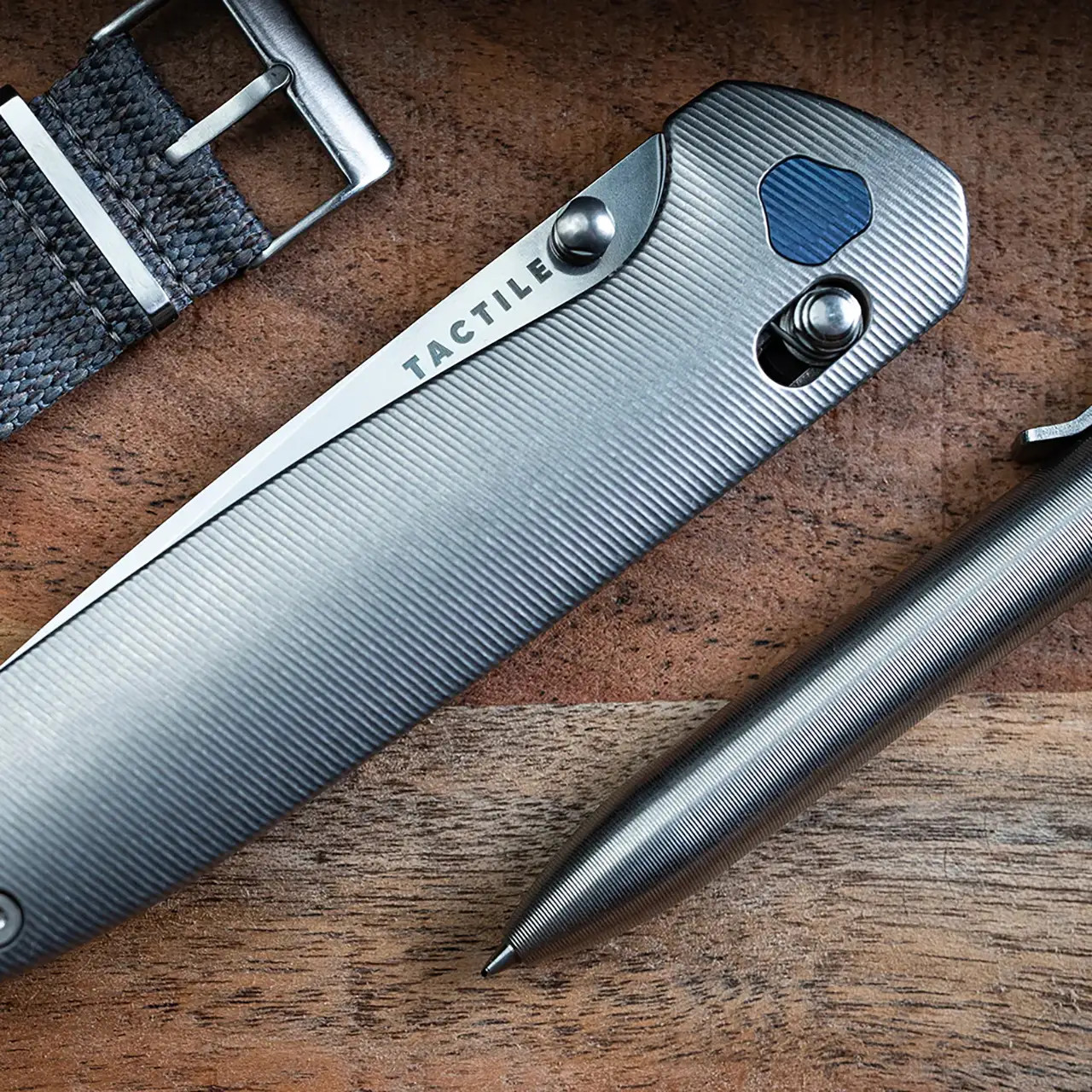 Tactile Knife Co. Maverick Crossbar Lock Titanium Handle Stonewash ...