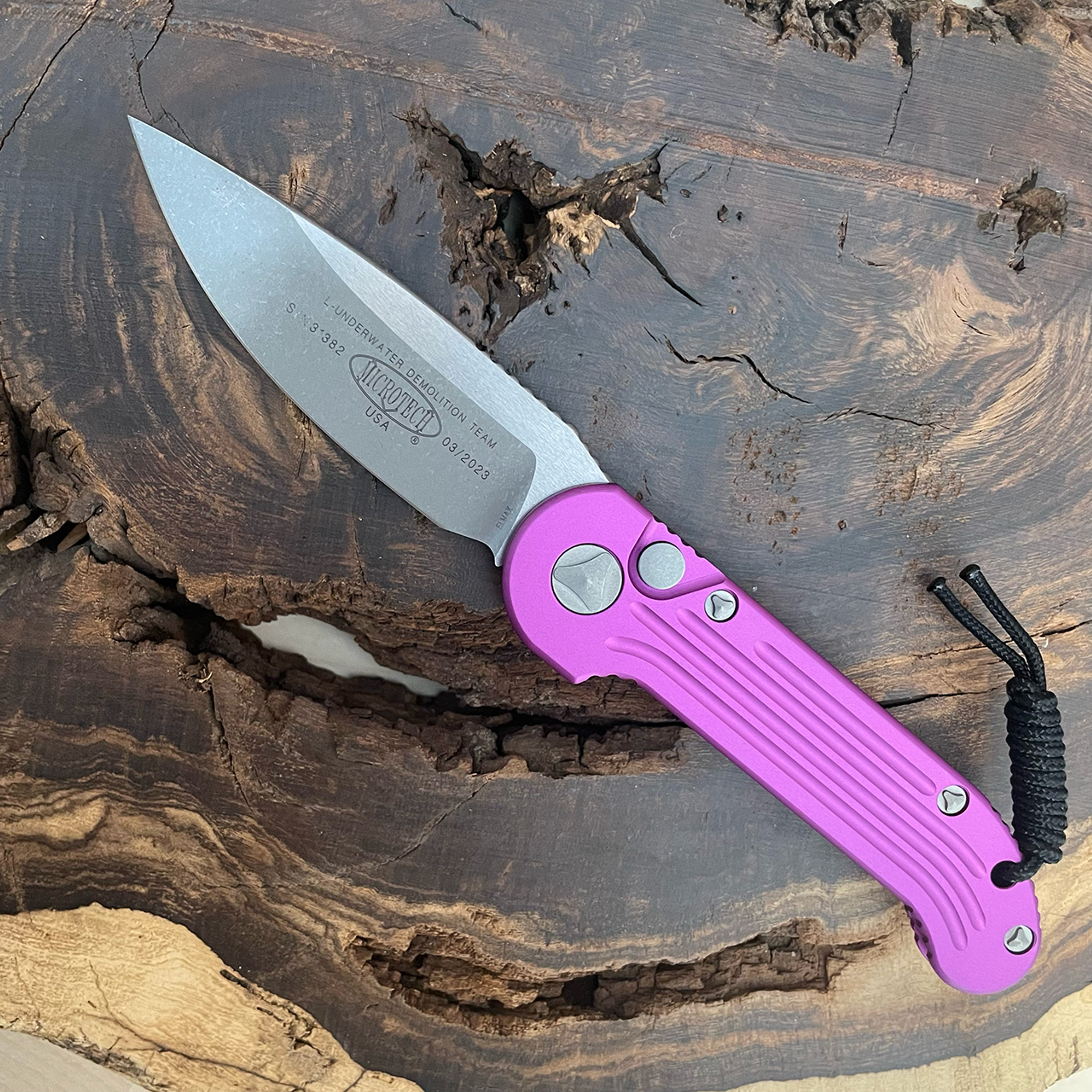 Microtech Ludt Auto Violet Apocalyptic Standard 135 10apvi American