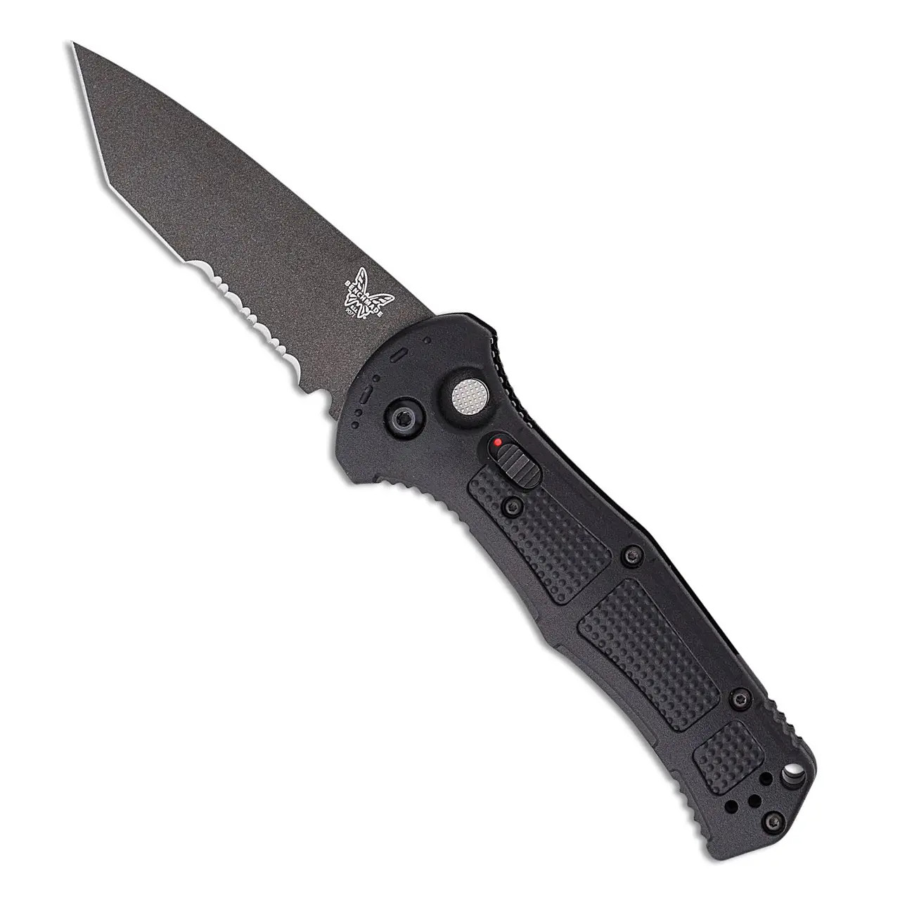 Benchmade Claymore Auto Black Grivory Handle Cobalt Black Tanto ...