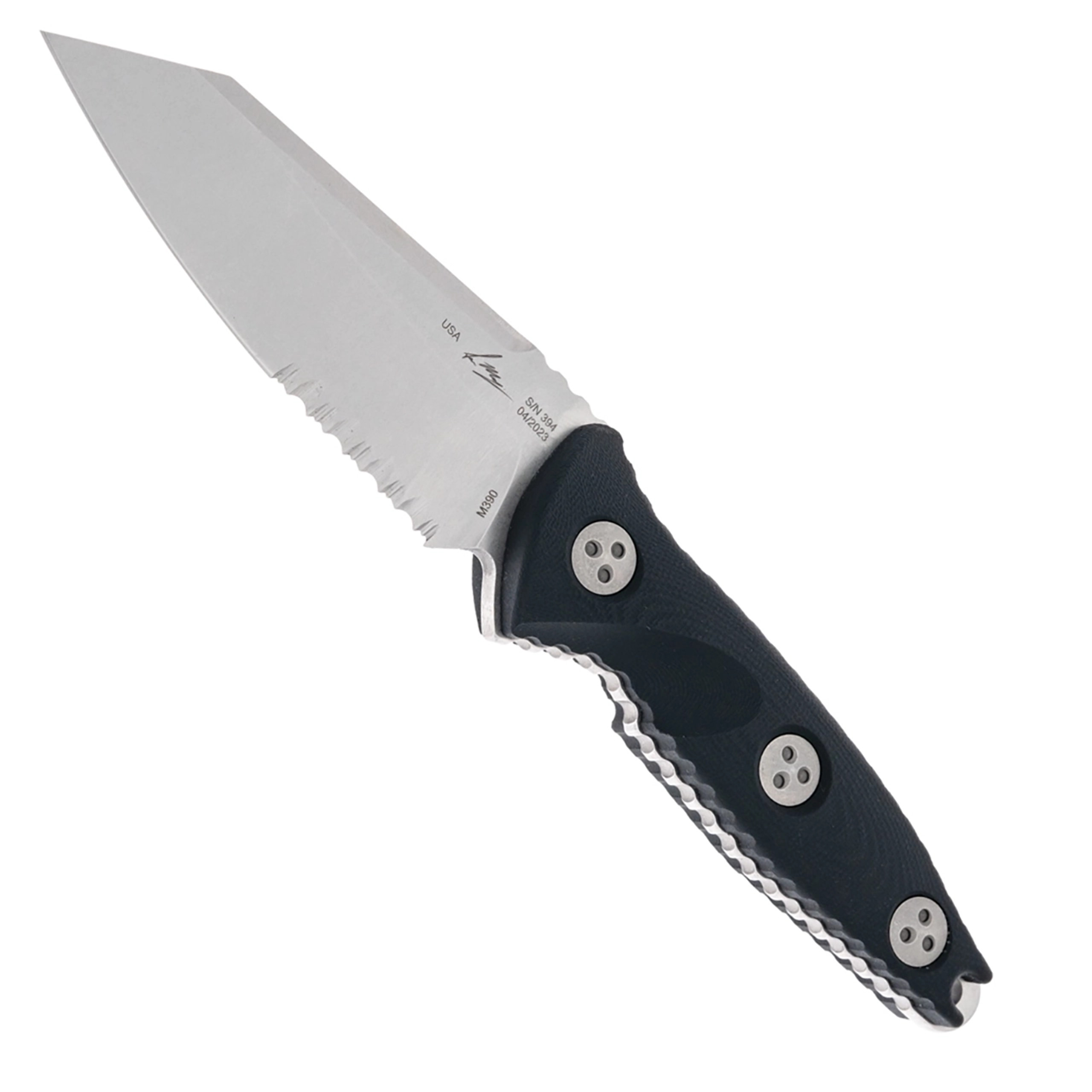 Microtech Socom Alpha Mini Warcom Black Stonewash Serrated 93m 11