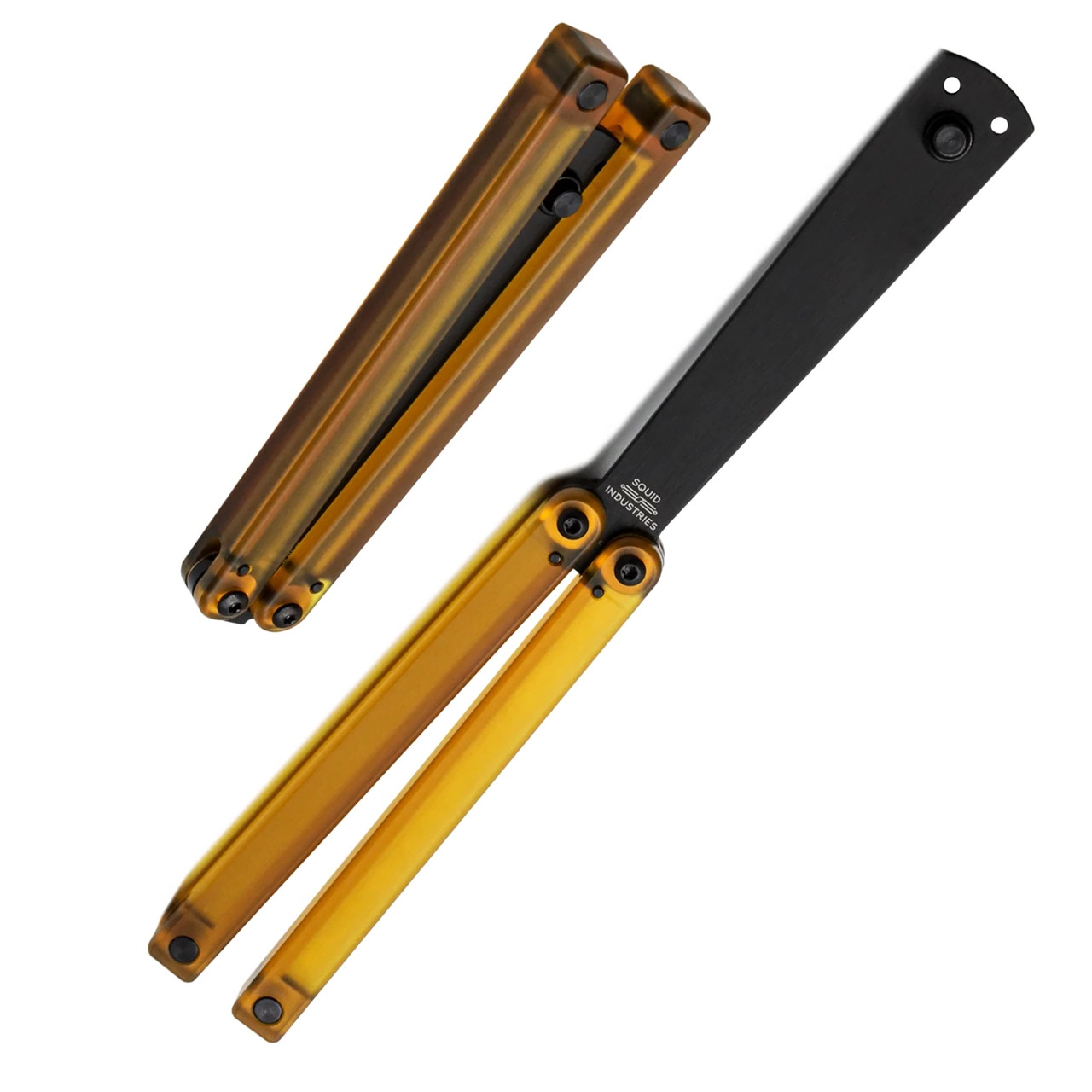 Squid Industries Squiddy-A Butterfly Balisong Trainer Ultem Handle ...
