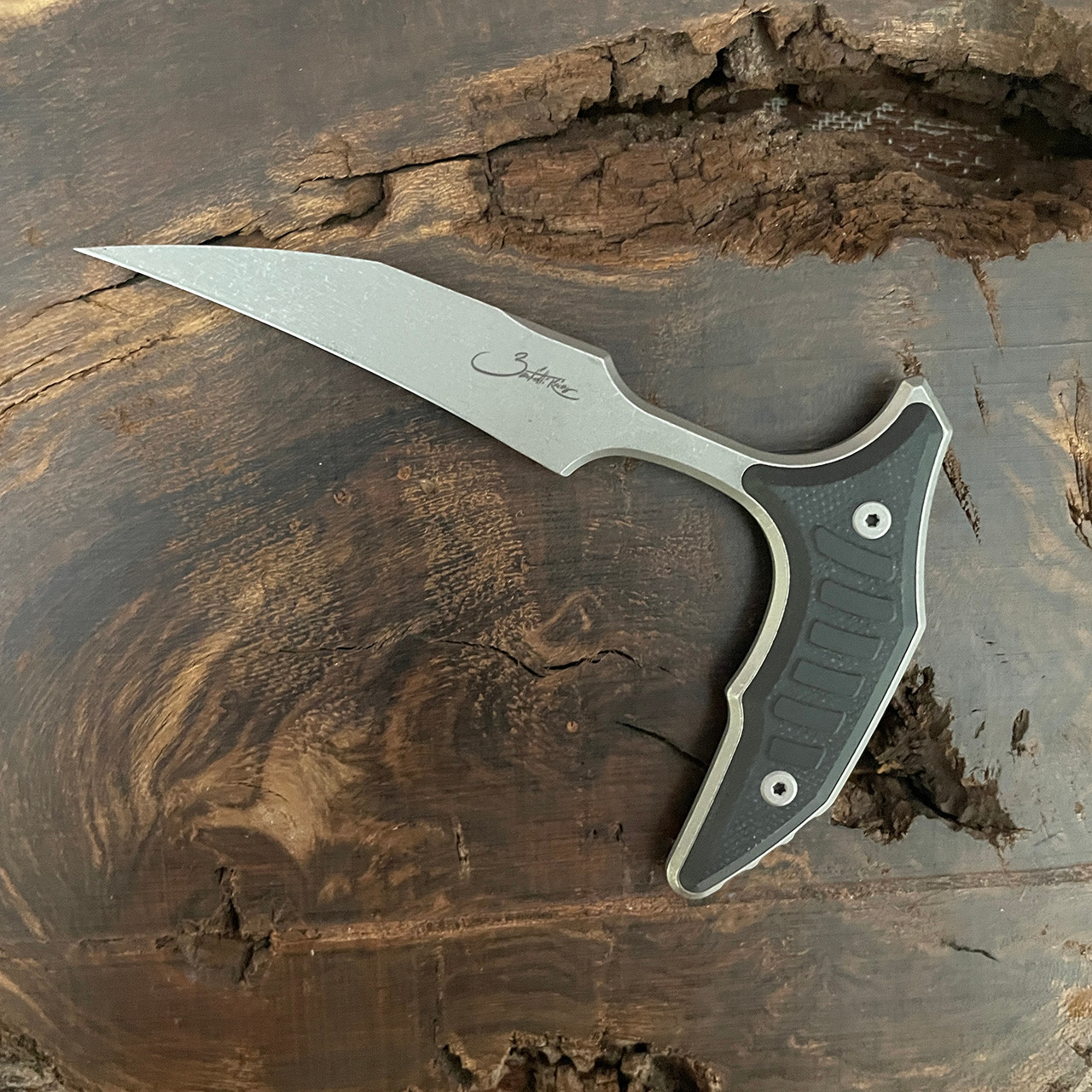 Microtech Bastinelli Bee Fixed Blade S/E Wharncliffe Black G10 Handle ...