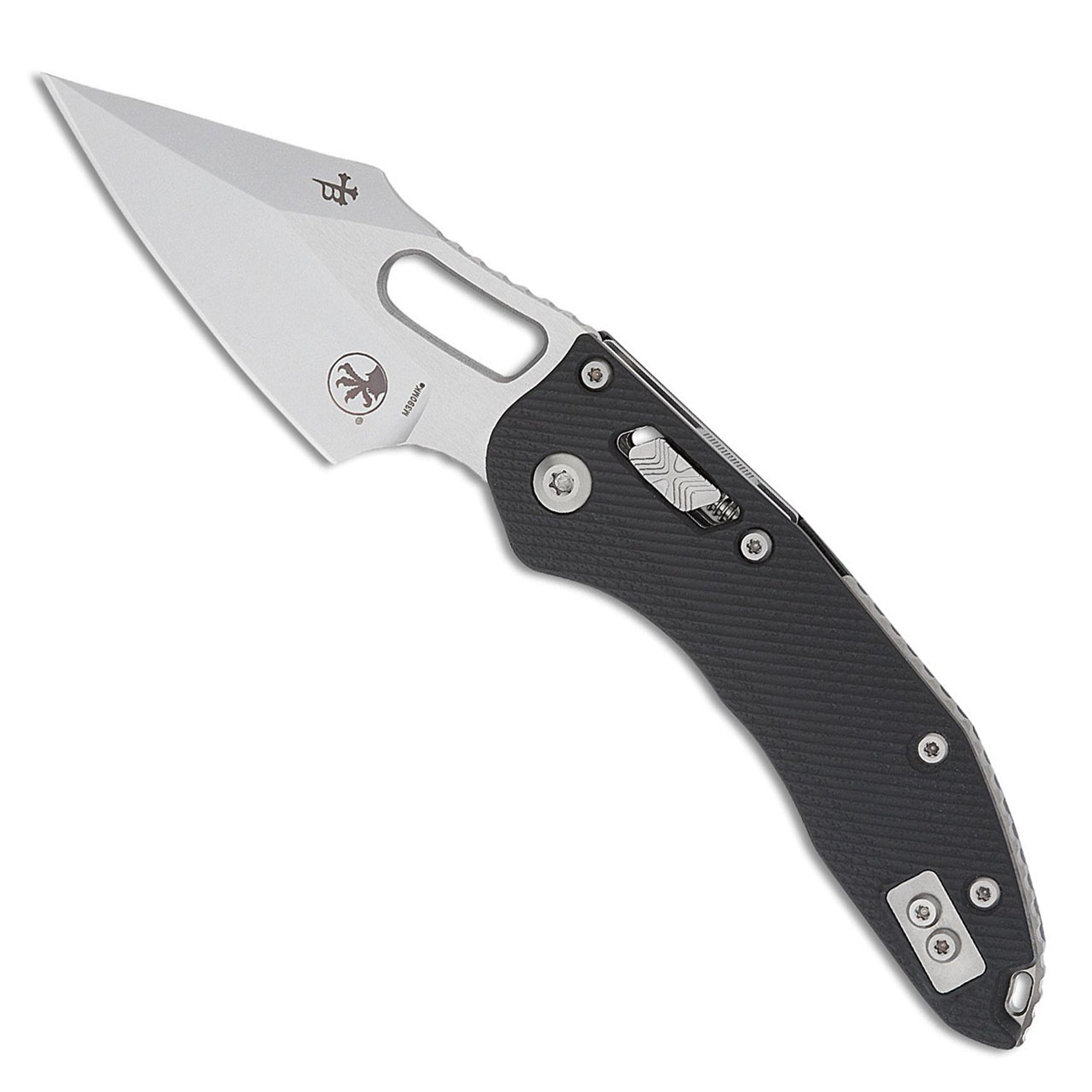 Microtech Borka Stitch Ram Lok Se Fluted Black Aluminum Stonewash