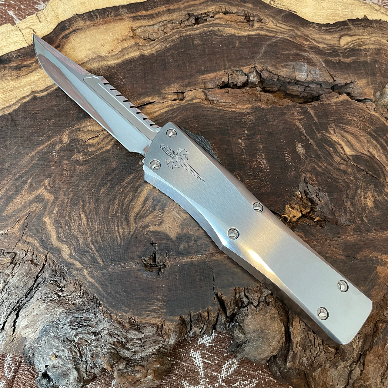Marfione Custom Combat Troodon Interceptor S/E Satin Stainless Steel ...