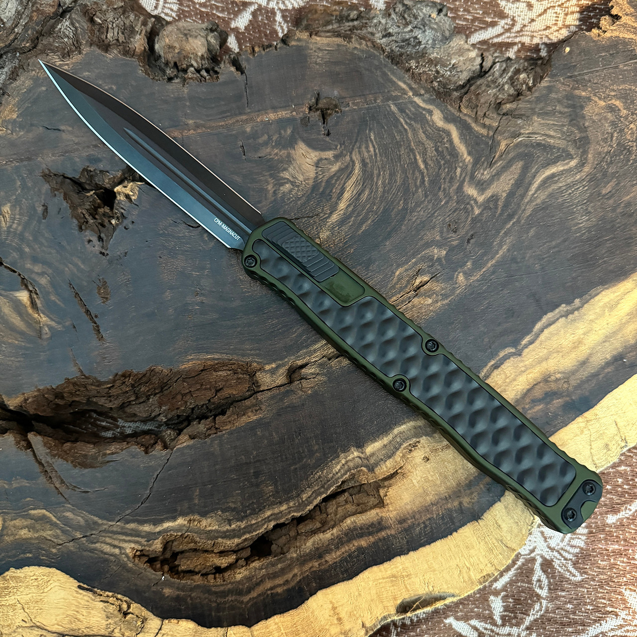 Heretic Knives Cleric II D/E OD Green Handle DLC Blade H020-6A-ODGRN ...
