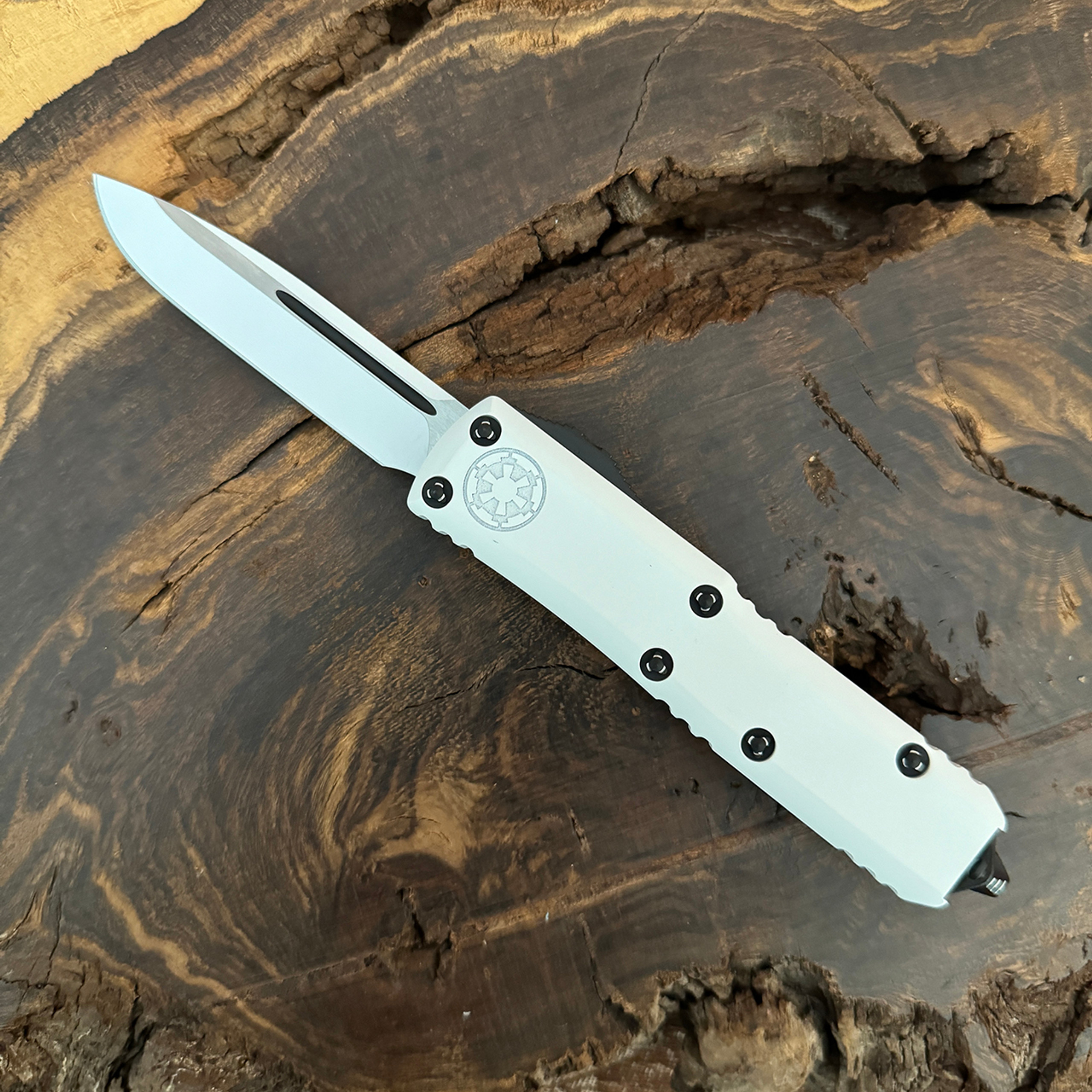 Microtech Utx 85 Se Storm Trooper White Deep Engraved Standard