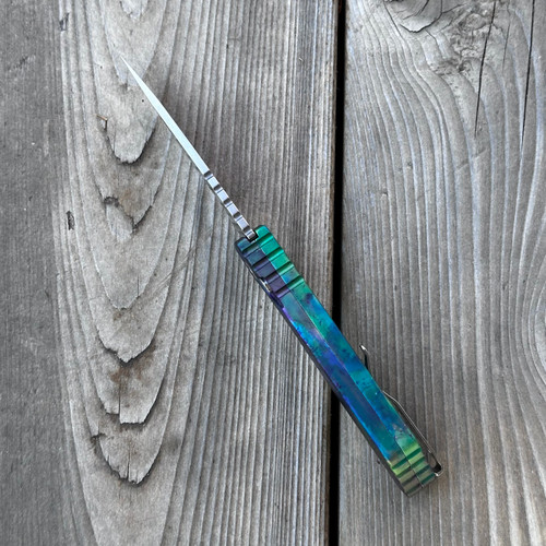Pro Tech Strider Pt Auto Solid Northern Lights Anodized Handle