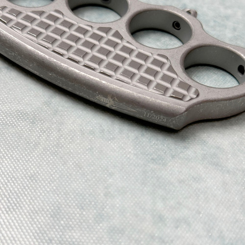 Marfione Custom Hand Tank Titanium Ice Blue Four Finger Knuckle ...