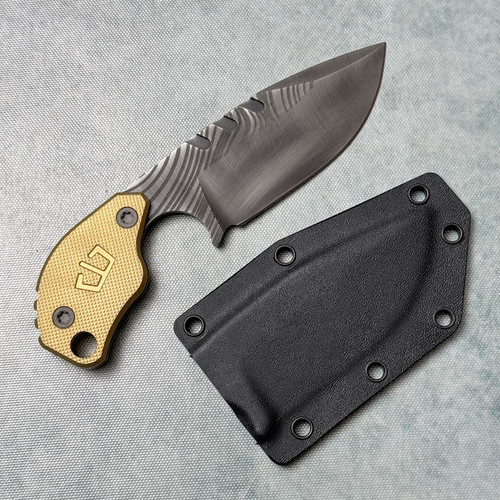 Blackside Customs Strider Knives SLCC Fixed Blade S/E Brass Handle ...