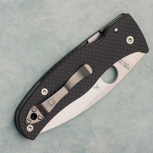 Spyderco Bodacious Compression Lock Peel-Ply Carbon Fiber Handle Satin ...