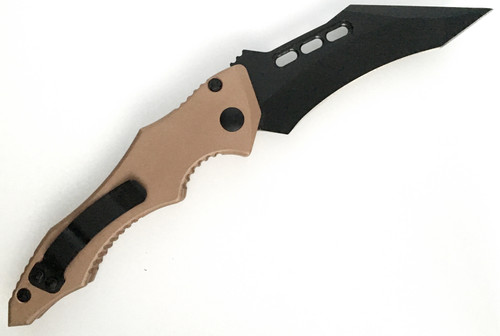 Microtech Vector Auto 2011 Model Tan Black Standard 132-1TA | American ...