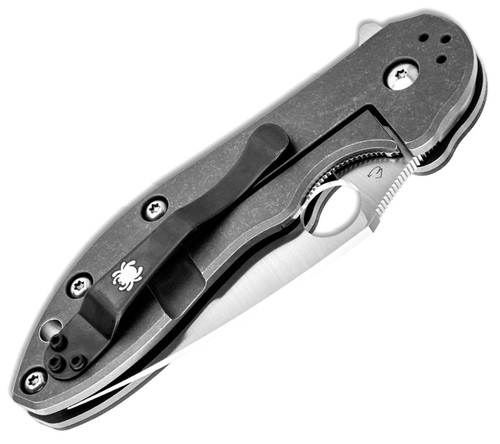 Spyderco Domino Frame Lock Flipper Carbon Fiber Titanium C172CFTIP ...