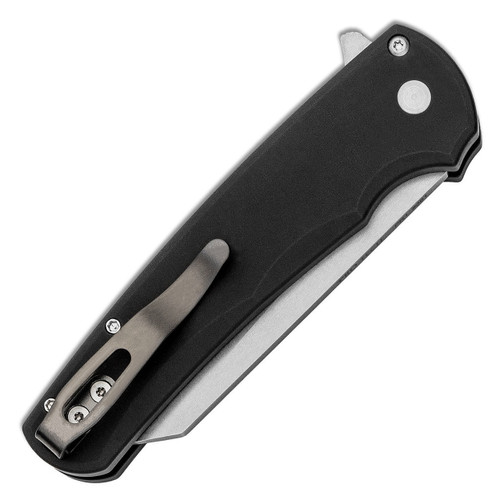 Pro-Tech Malibu Button Lock Flipper Reverse Tanto Black Handle ...