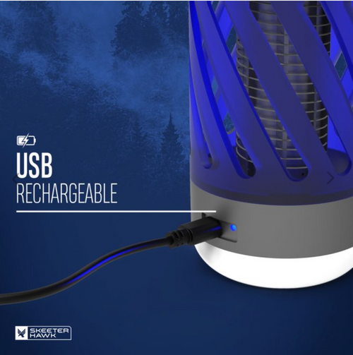 Skeeter Hawk Rechargeable Personal Bug Zapper and Led Lantern ...