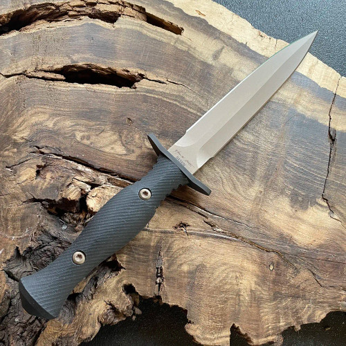 Spartan Blades Harsey Dagger Fixed Blade Black Micarta Handle Flat Dark ...