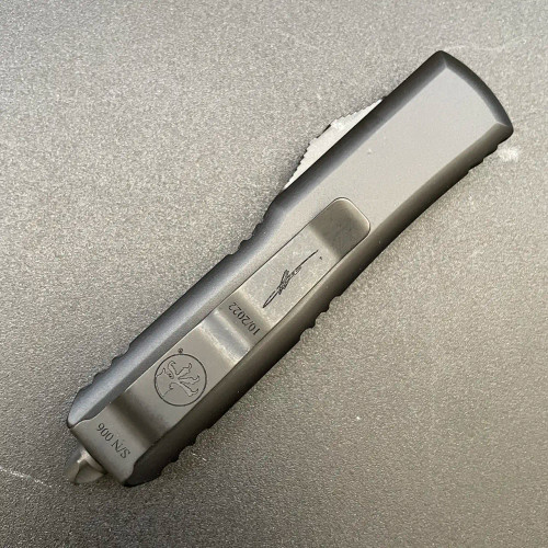 Microtech UTX-85 D/E Shadow DLC Serrated DLC Hardware Signature Series ...